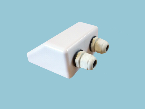 ABS Weatherproof Cable Entry cover Black or white. Solar Panel/Caravan ...